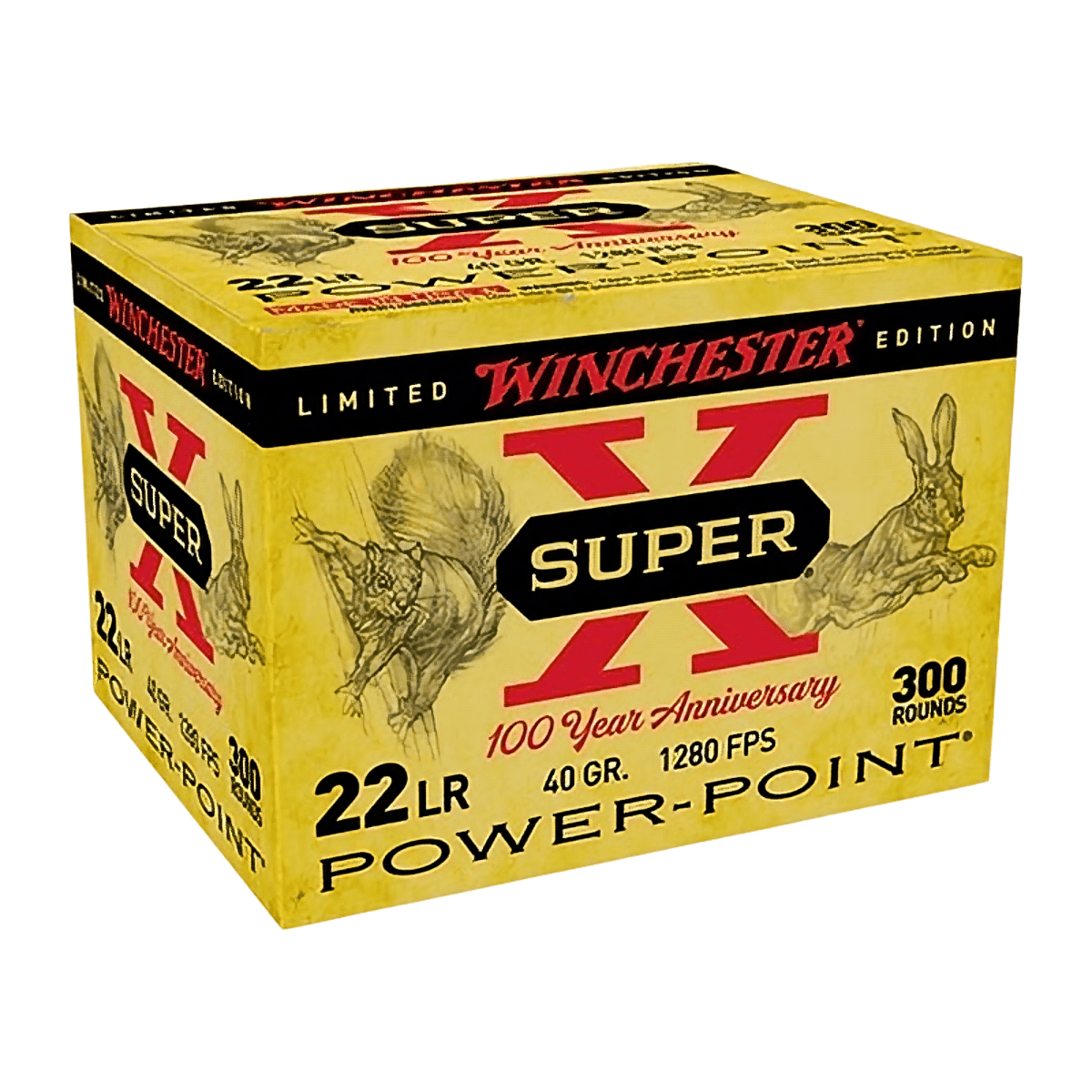 Winchester Ammo Super-X 22 Long Rifle 40 Grain Power Point Ammunition ...