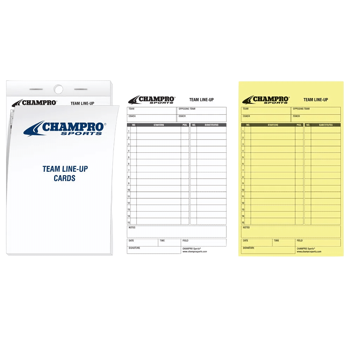 Champro Line-Up Cards - Als.com