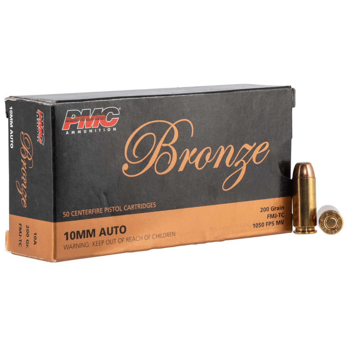 PMC Bronze 10mm 200 Grain TCFMJ Ammunition 50 Rounds - Als.com