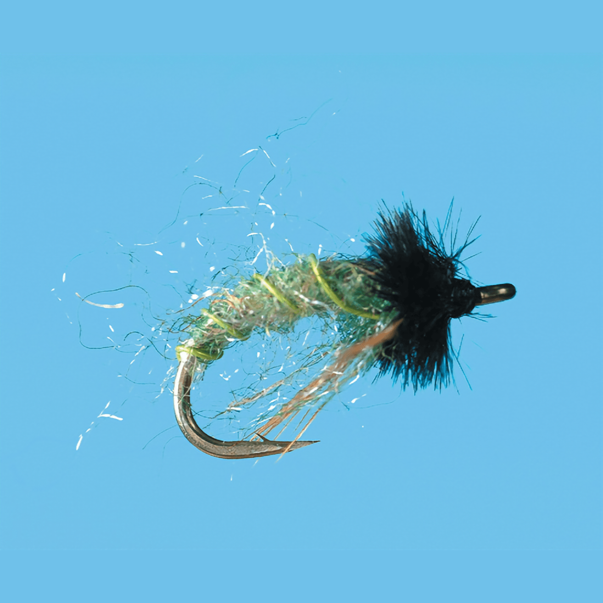 Solitude Fly Caddis Electric Rock Worm Fly (12 Count) - Als.com