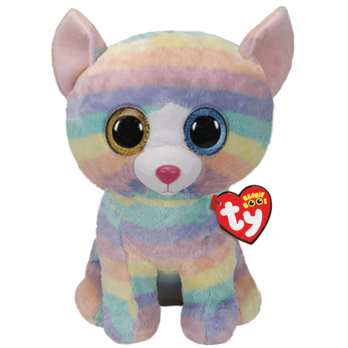 Ty Heather Pastel Cat Large Plush Toy - Als.com