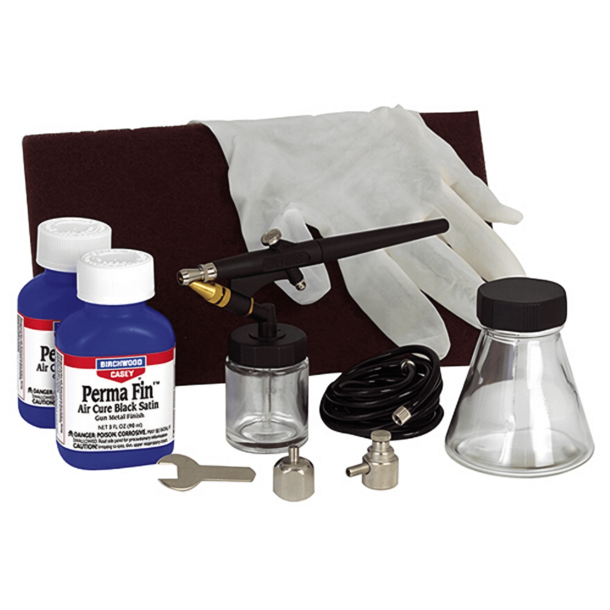 Birchwood Casey Perma Fin Air Cure Finish Satin Black Kit - Als.com