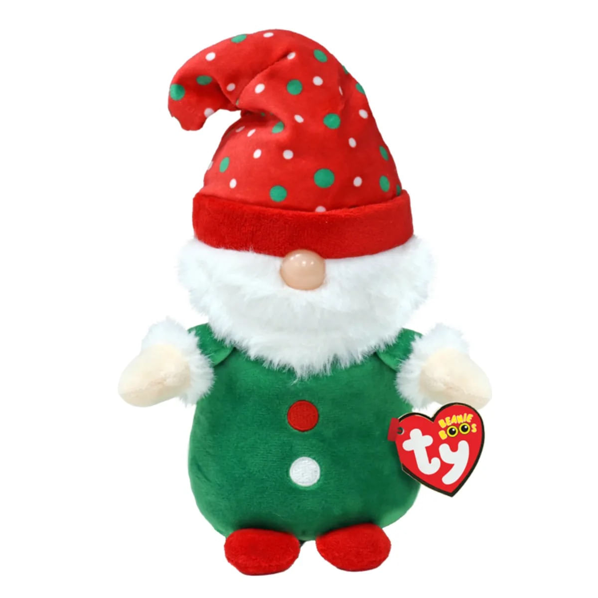 Ty Gnolan Green Gnome Beanie Boo Plush - Als.com
