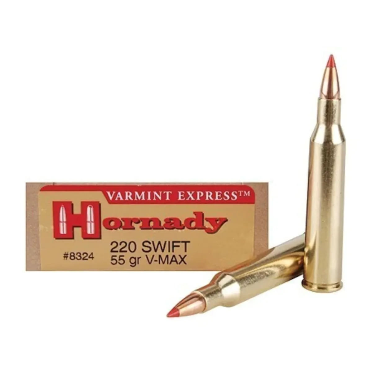 Hornady Varmint Express 220 Swift 55 Grain V-MAX Ammo 20 Rounds - Als.com