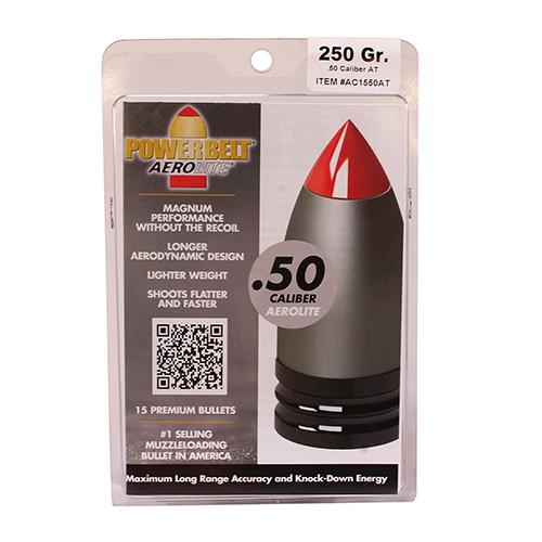 Powerbelt 50 Caliber 250 Grain Aerotip Bullets - Als.com
