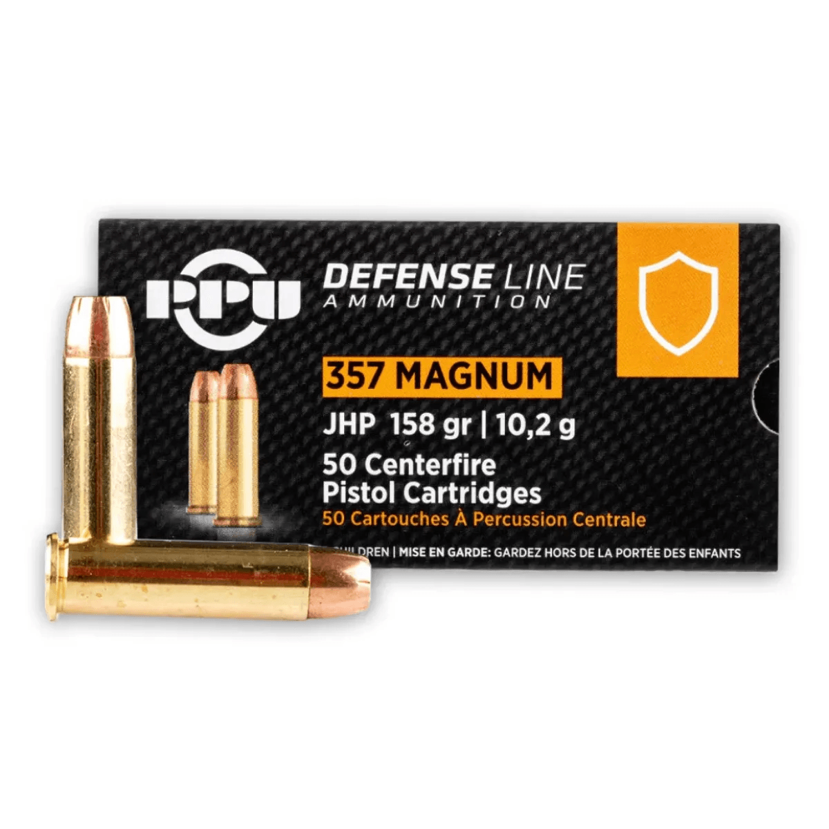 Prvi Partizan Ammunition Defense 357 Magnum 158 Grain JHP Ammunition 50 ...